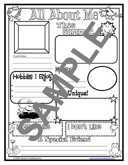All About Me Backgrounds